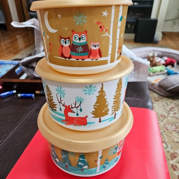 Tupperware | Kitchen | Tupperware Snowfall Sweeties Christmas Holiday ...